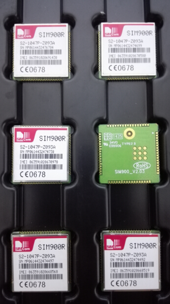 SIMCOM SIM900R Dual Band GSM GPRS Module Class B 900MHz / 1800MHz used ...