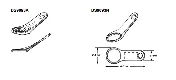DS9093A Integrated Circuit Parts MAXIM I BUTTON DS1990A-F5 Holder